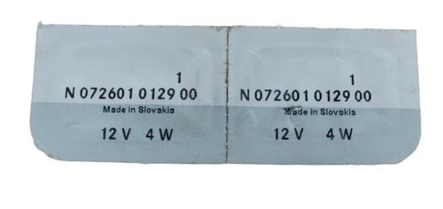 Genuine Mercedes-Benz Light Bulb 12V 4W N072601012900 Set of 2 Pcs NEW ...