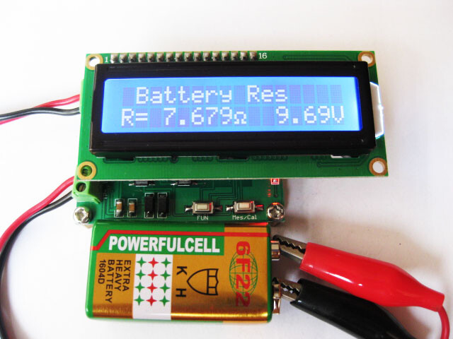 Internal Battery Resistance Impedance Tester Voltmeter+ In-ciruit Cap ...