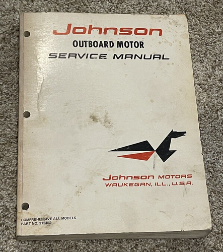 VINTAGE 1965 Johnson Outboard Motor Master Service Manual All Models ...