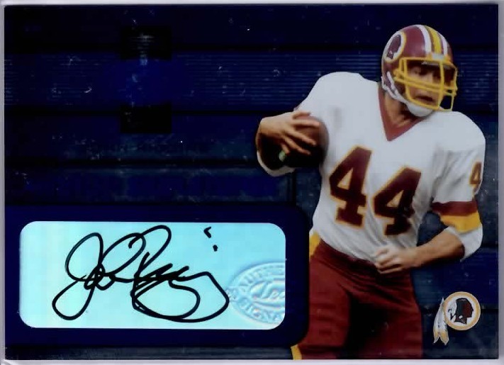 John Riggins 2002 Leaf Certified Autograph Mirror Blue Signatures #19/ ...