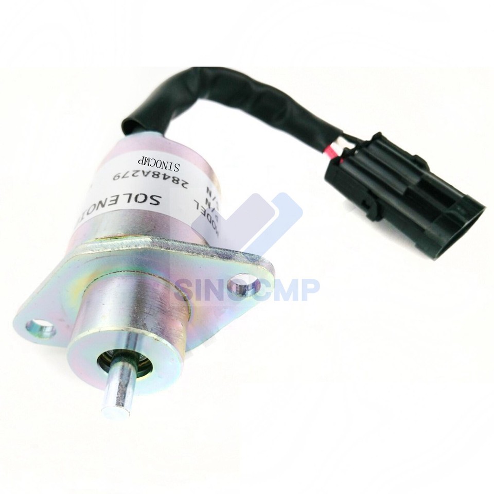 12V Fuel Shutdown Solenoid 2848A279 2848A275 SA-4934-12 for Perkins ...