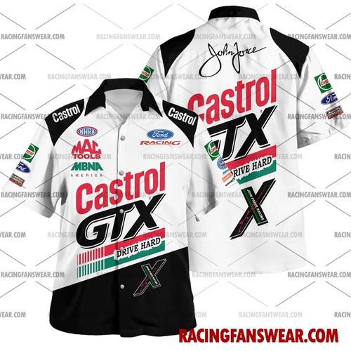 John Force NHRA Racing 2001 Uniform Apparel Clothes Hawaiian Shirts | eBay