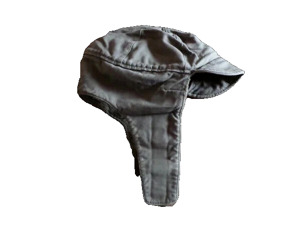 USGI German Army Winter Pile Cap Hat Ear Flaps Size 56 OD Olive Green ...