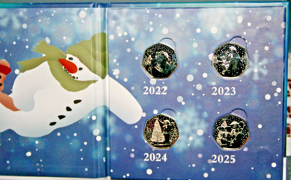 2022 2023 2024 2025 Snowman ☃️ 50P COIN set & ALBUM ☃️ | eBay UK