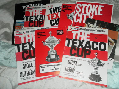 TEXACO ANGLO SCOTISH ITALIAN WATNEY FLT CUP PROGRAMMES - CHOOSE FROM ...