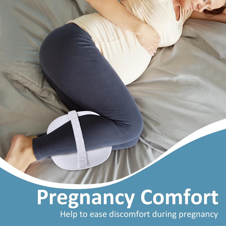 Memory Foam Knee Pillow for Side Sleepers Ergonomic Contour Leg Support ...