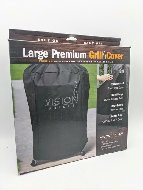 Ceramic Style Weather Proof Grill Cover Vision Grills Large UV ...