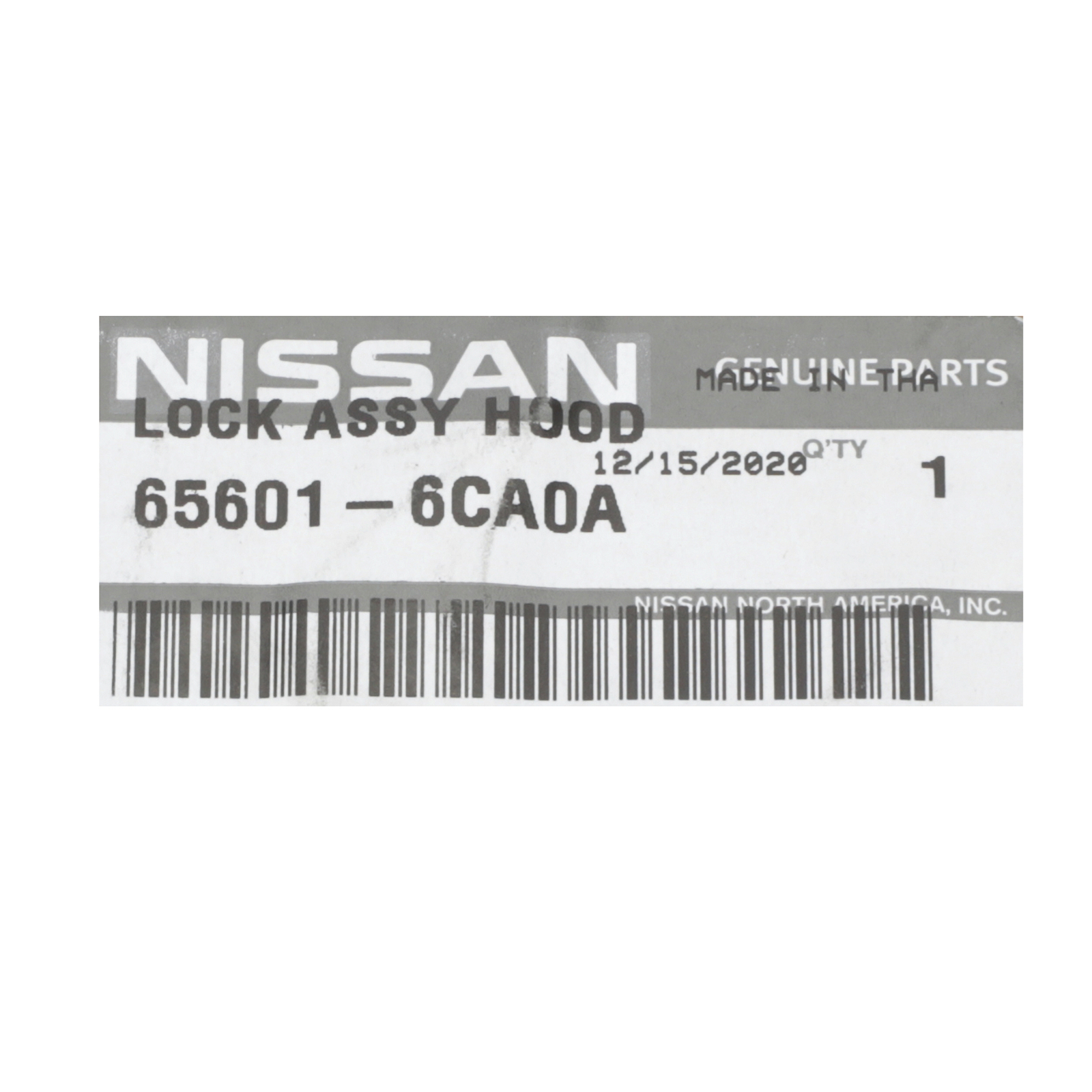 NEW OEM 2019 Nissan Altima Front Hood Latch Lock Assembly 65601-6CA0A ...