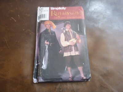 SIMPLICITY 5925 Mens/Teens Renaissance Robe Shirt Pants COSTUME PATTERN ...