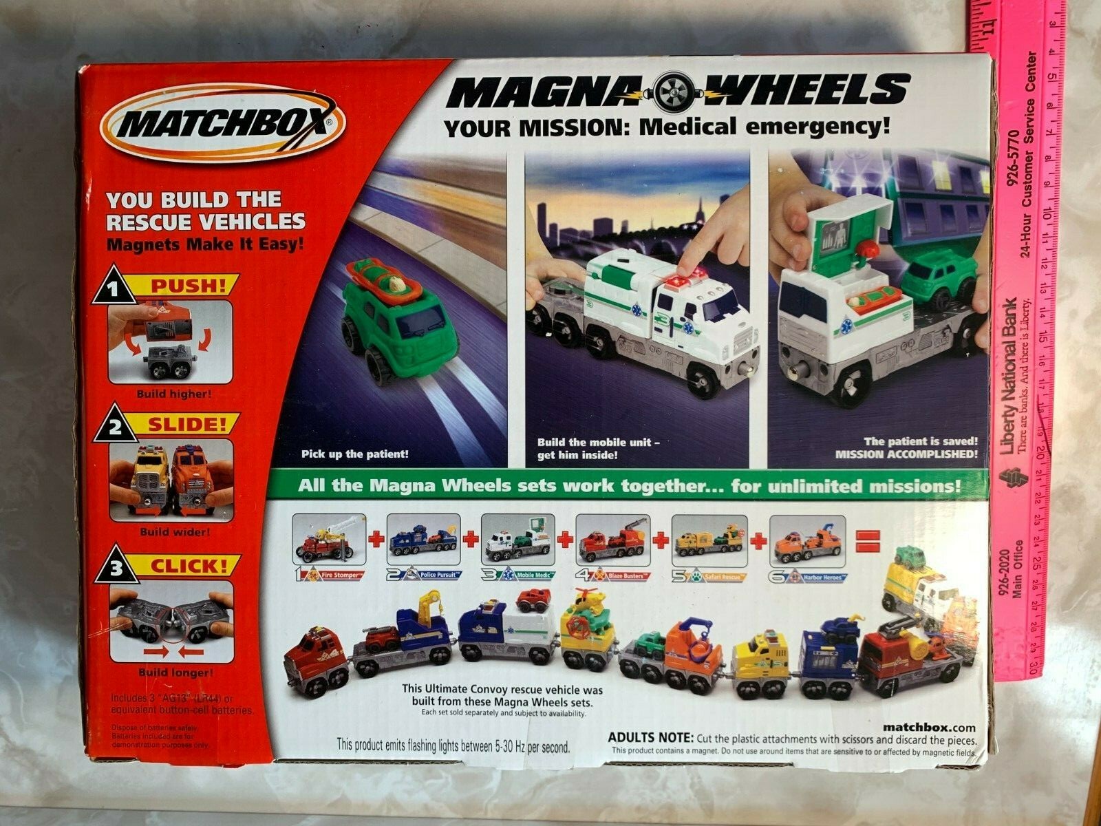 2003 Matchbox Magna Wheels Harbor Heroes Mission 4 Set Mattel Wheels ...