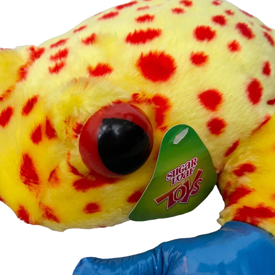 Sugar Loaf Red Eye Spotted Tree Frog Plush Stuffed Animal Yellow Blue ...