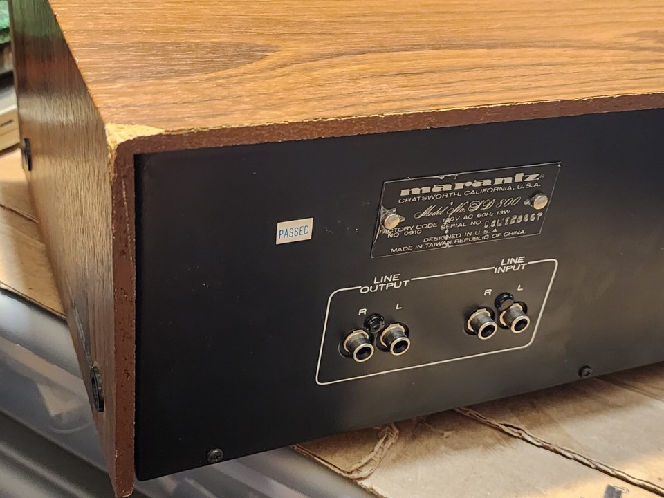 Vintage Marantz SD800 Stereo Cassette Deck Player/Recorder (Read ...