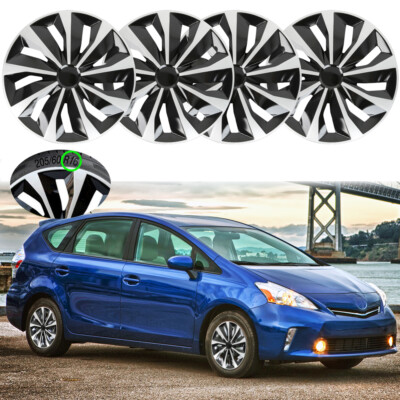 16" Set of 4 Wheel Covers Full Rim Snap On Hub Caps R16 For Toyota ...