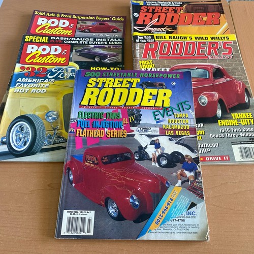 Vintage STREET RODDER And ROD & CUSTOM Magazines Lot (5) 1994 97 98 ...