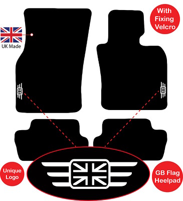 Union Jack GB Flag MINI 2014 onwards F55 5 Door Tailored Car Mats ...
