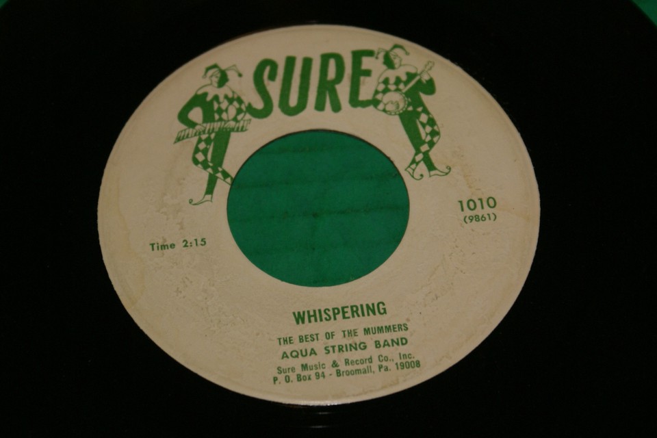 Aqua String Band 45 rpm Sure Record Company 1960s Golden Slippers New ...