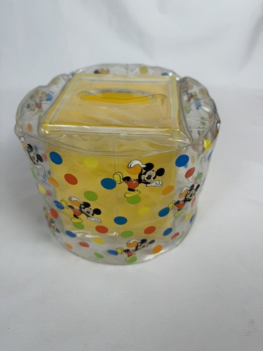 Vintage Rare Mickey Mouse Square Inflatable Tissue Box Cover Disney ...