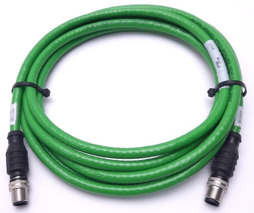 Turck RSSD RSSD 420-3M Double End Cordset M12 Male 4-Pin D-Code, 250v ...