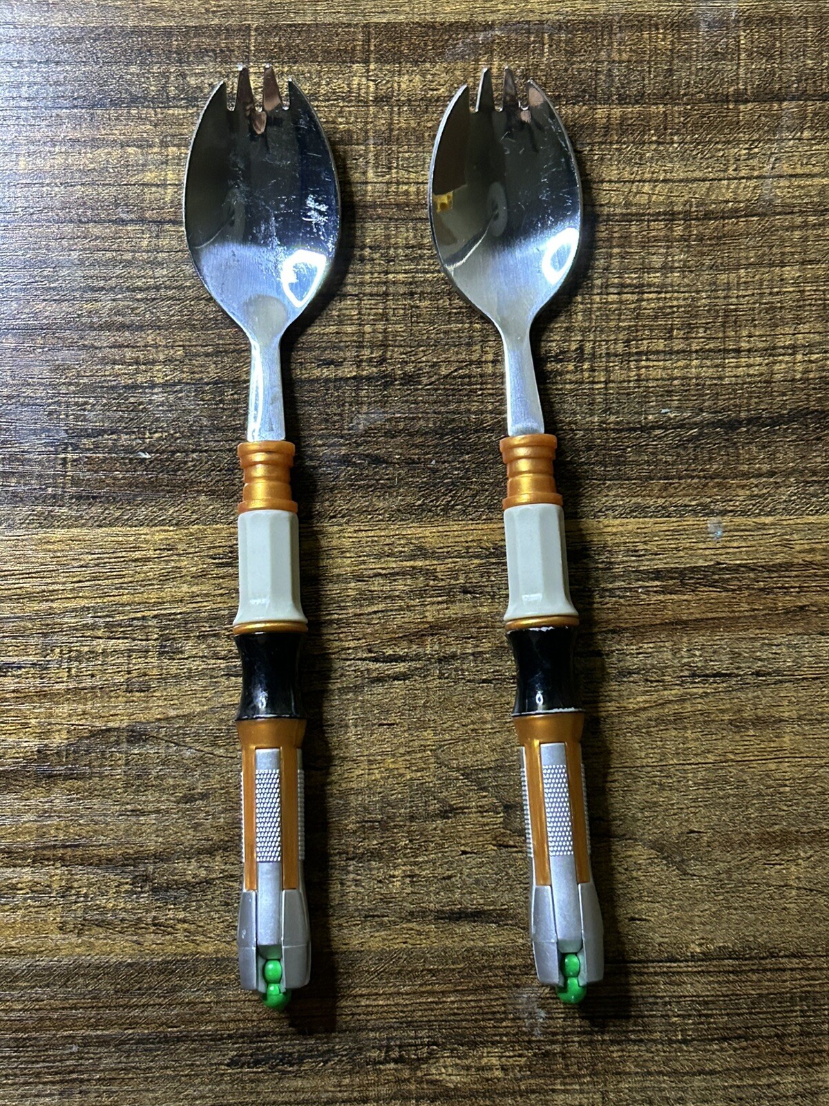 (2) DR WHO 11th Doctor SONIC SCREWDRIVER SPORK Official BBC Set Of 2. | eBay