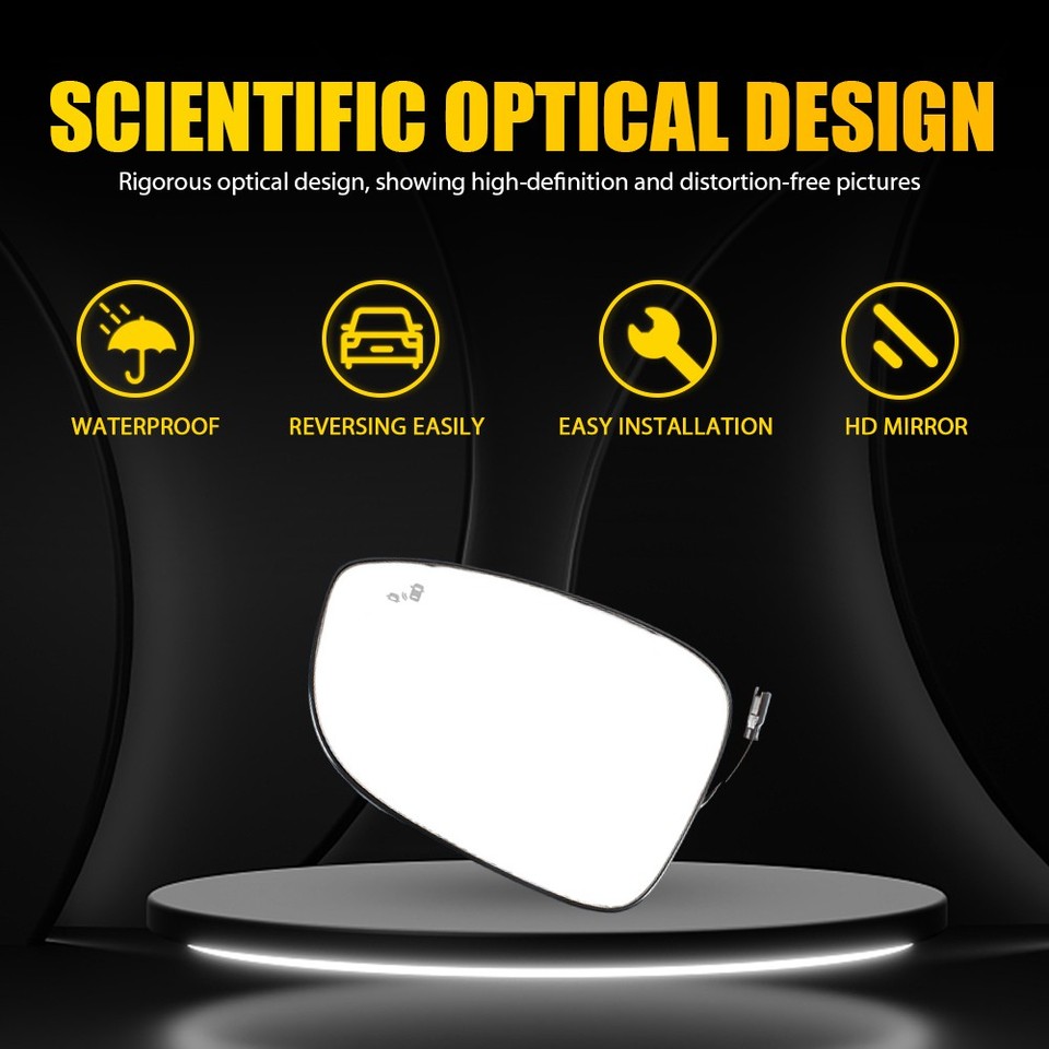 Heated Blind Spot Left LH Side Mirror Glass Fit For 2018-2022 Honda ...