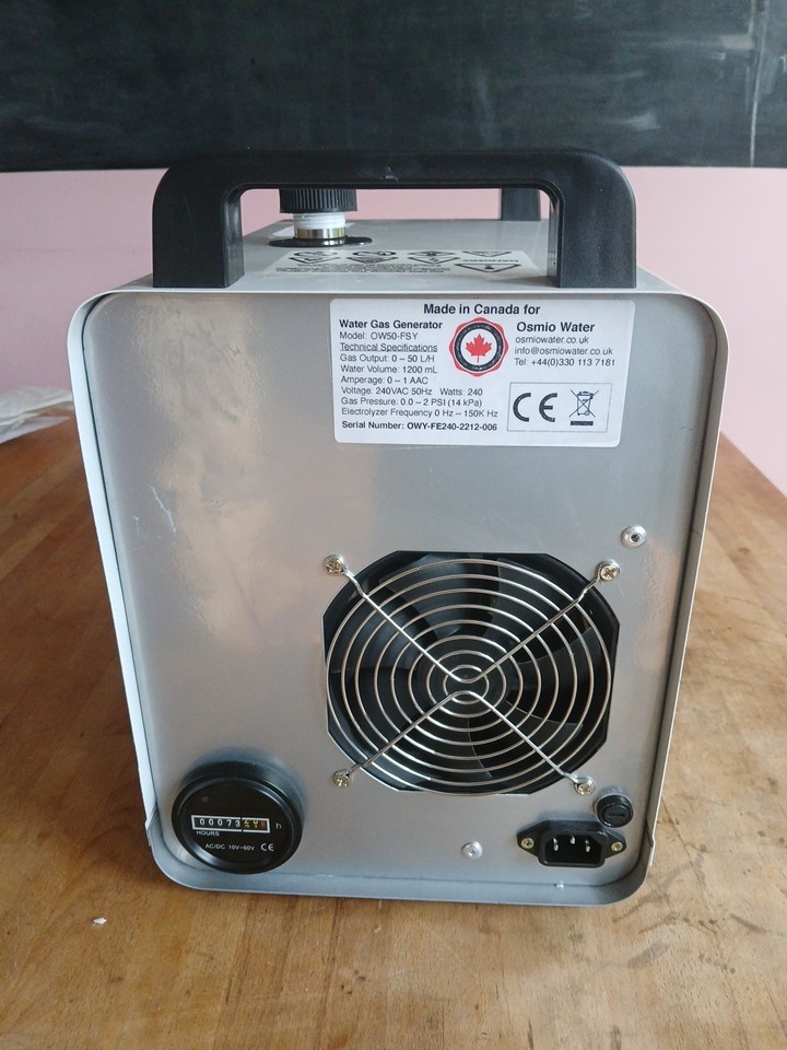 Osmio Infinity Hydroxy Gas/Water Production Electrolysis System Low ...