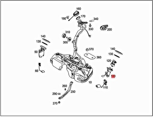 Genuine MERCEDES A207 C204 C207 C218 S204 S212 Suction jet pump ...