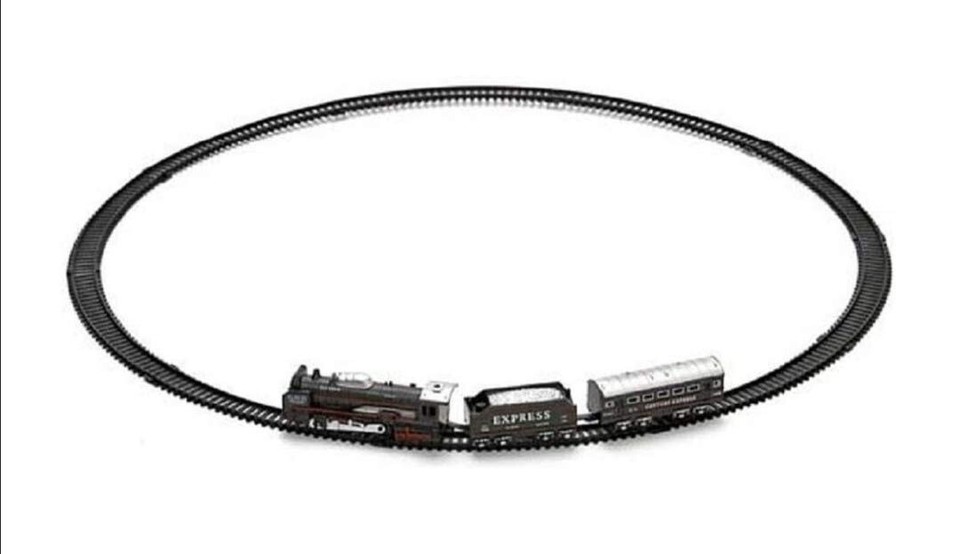 Electric Express Train Set- 13 Pieces Realistic Simulation Battery ...