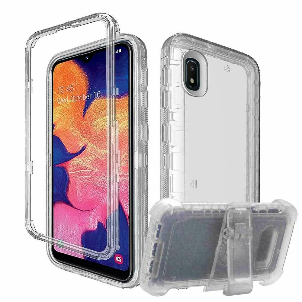 For SAMSUNG GALAXY A10E Full Cover Phone Case Cover + Tempered Glass ...