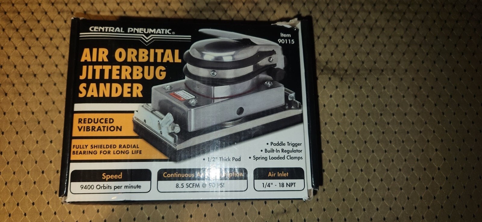 Central Pneumatic Air Orbital Sander Jitterbug Model 90115 for sale ...