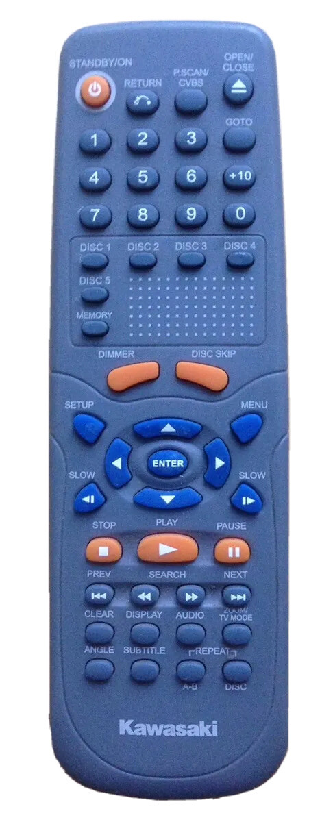 KAWASAKI 224-3 DVD CD REMOTE CONTROL, 0306380, PVS1665, PVS1080 ...