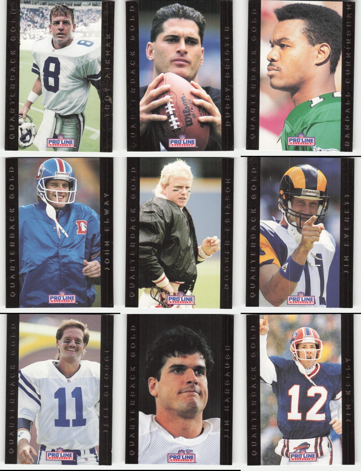 (9) 1992 Pro Line Portraits Lot NFL Football Cards Collection | eBay