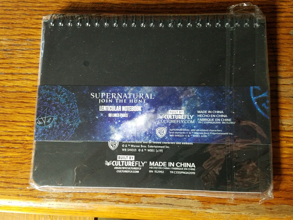 SUPERNATURAL JOIN THE HUNT LENTICULAR NOTEBOOK ***IN SEALED PACKAGE ...