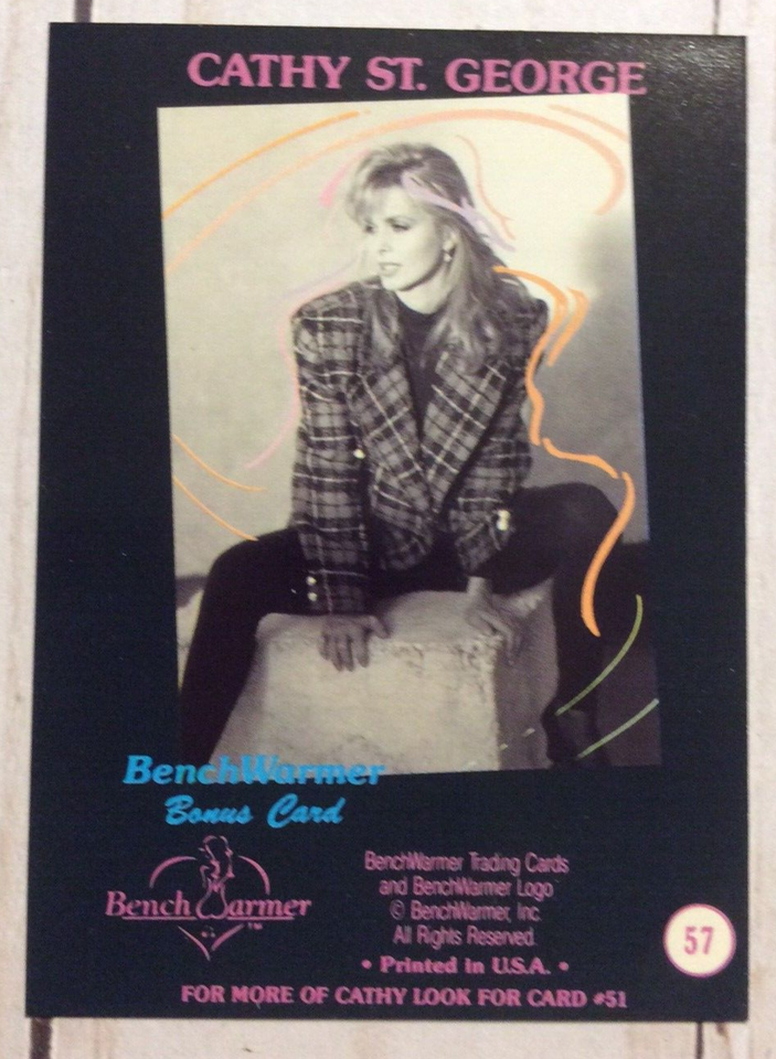 1992 Benchwarmer Series One First Edition Bonus Card # 57 Cathy St ...