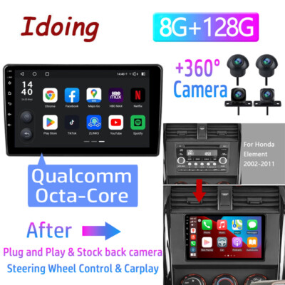 Android 12.0 Car Stereo Radio GPS Navi Carplay For Honda Element 2003 ...