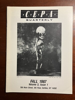 CEPA Quarterly Fall 1987 CEPA Gallery Buffalo NY 1980s Vtg | eBay