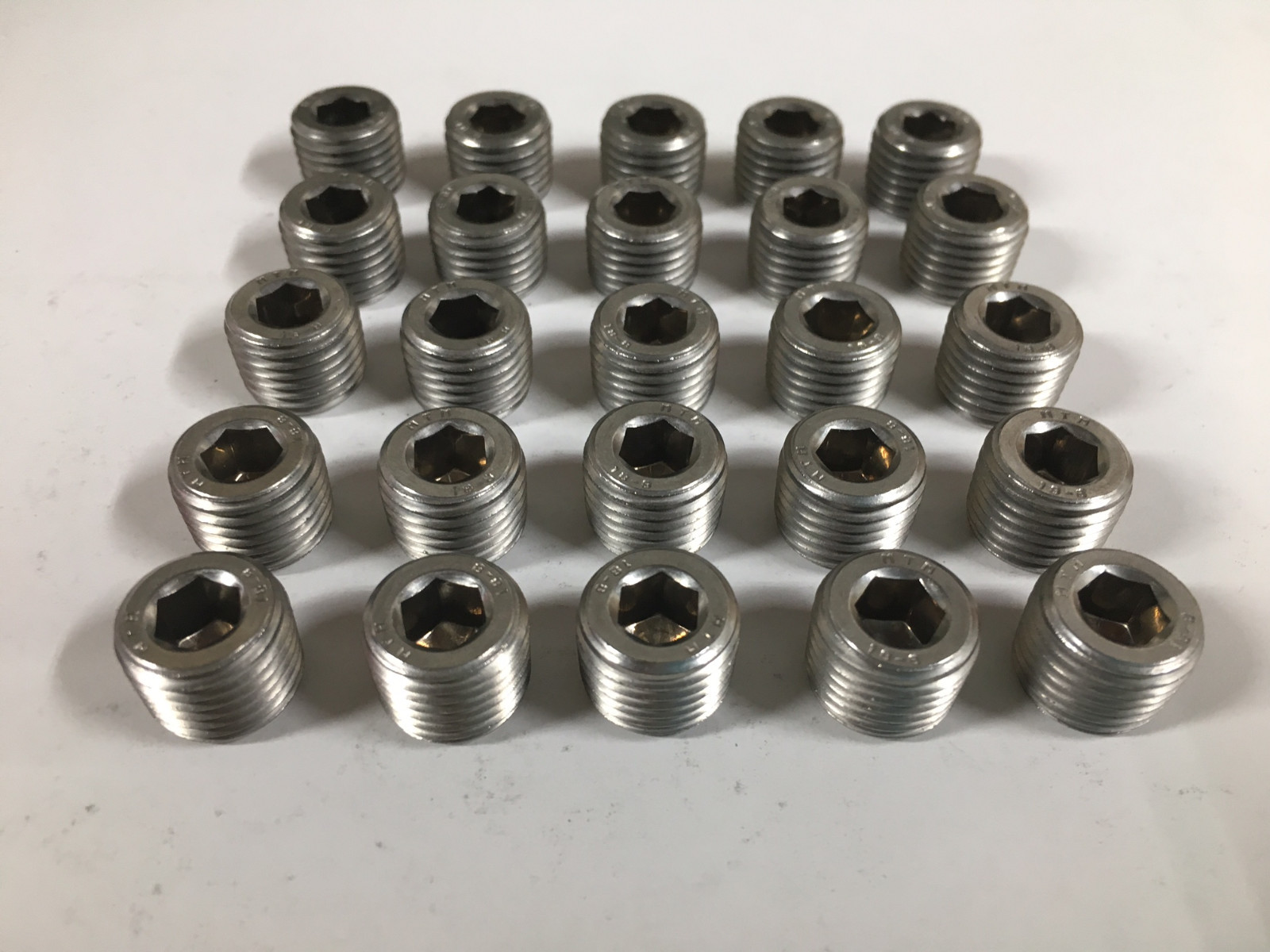 Socket Head Stainless Steel Pipe Plugs 1/4" NPT 25 Pieces | eBay
