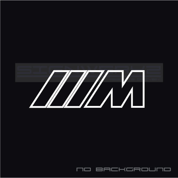 M Decal Sticker M2 M3 BMW M4 M6 X3 X5 X6 X5M X6M M8 M2C M5 Outline Pair ...