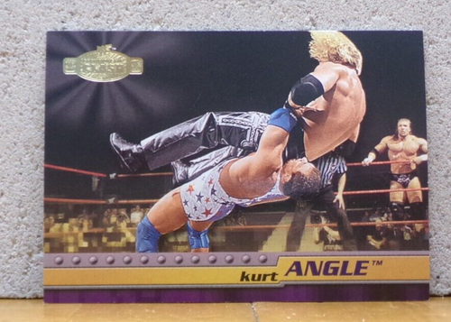 OLD COOL WWF CLASH FINISHING MOVE WRESTLING TRADING CARD KURT ANGLE ...