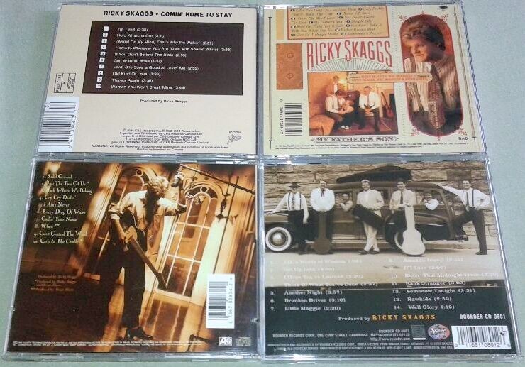 RICKY SKAGGS-4CD COLLECTION-COMING HOME TO STAY,MY FATHER'S SON,SOLID ...