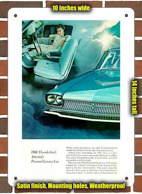 Metal Sign - 1966 Thunderbird - 10x14 inches | eBay