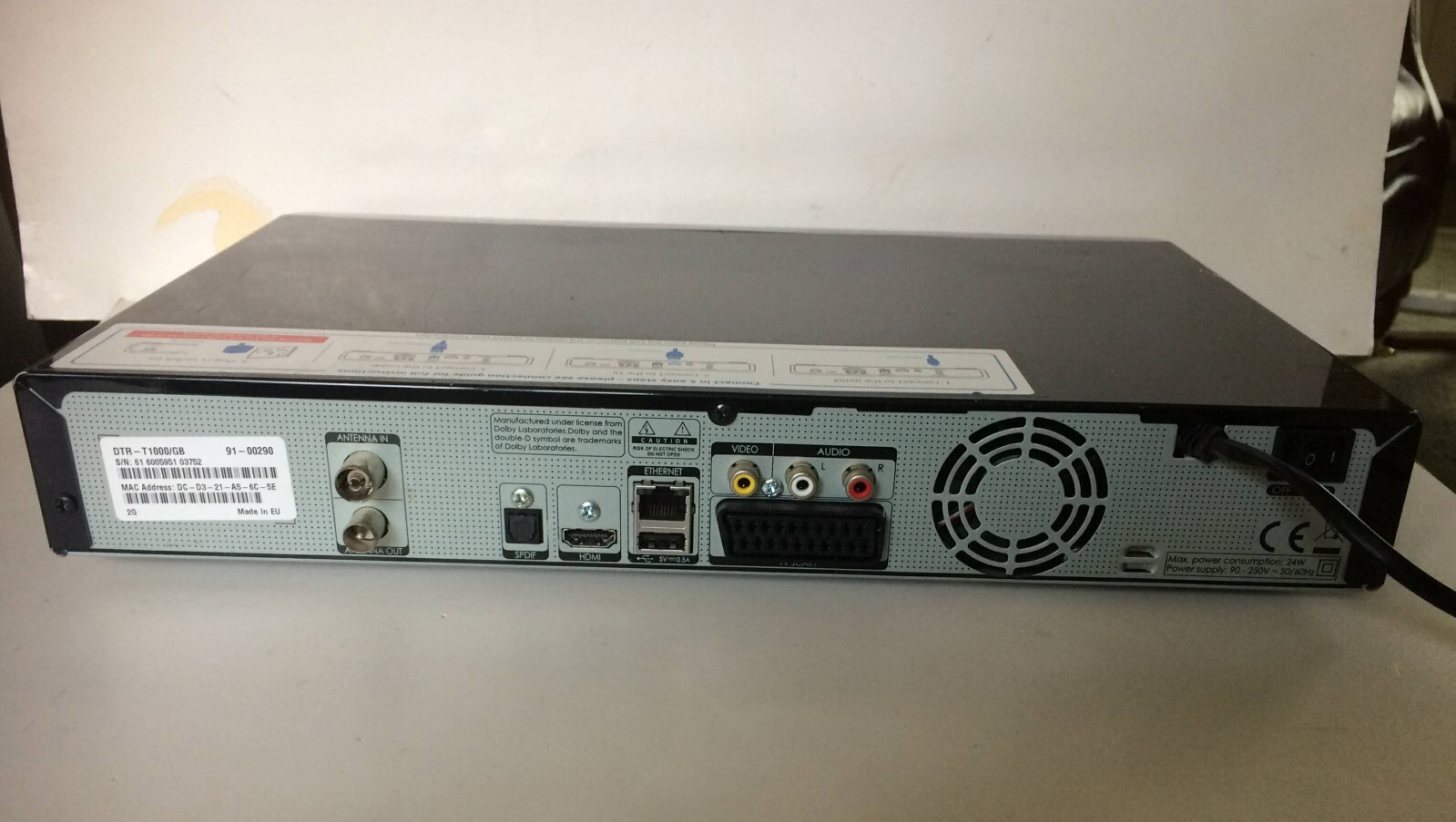 Humax DTR-T1000/GB YouView HD TV Recorder - Black | eBay