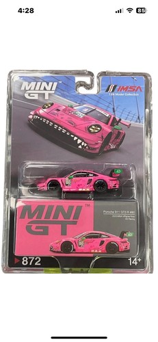 Mini GT #872 Porsche 911 GT3 R #80 AO Racing 2023 IMSA VIRginia Roxy ...