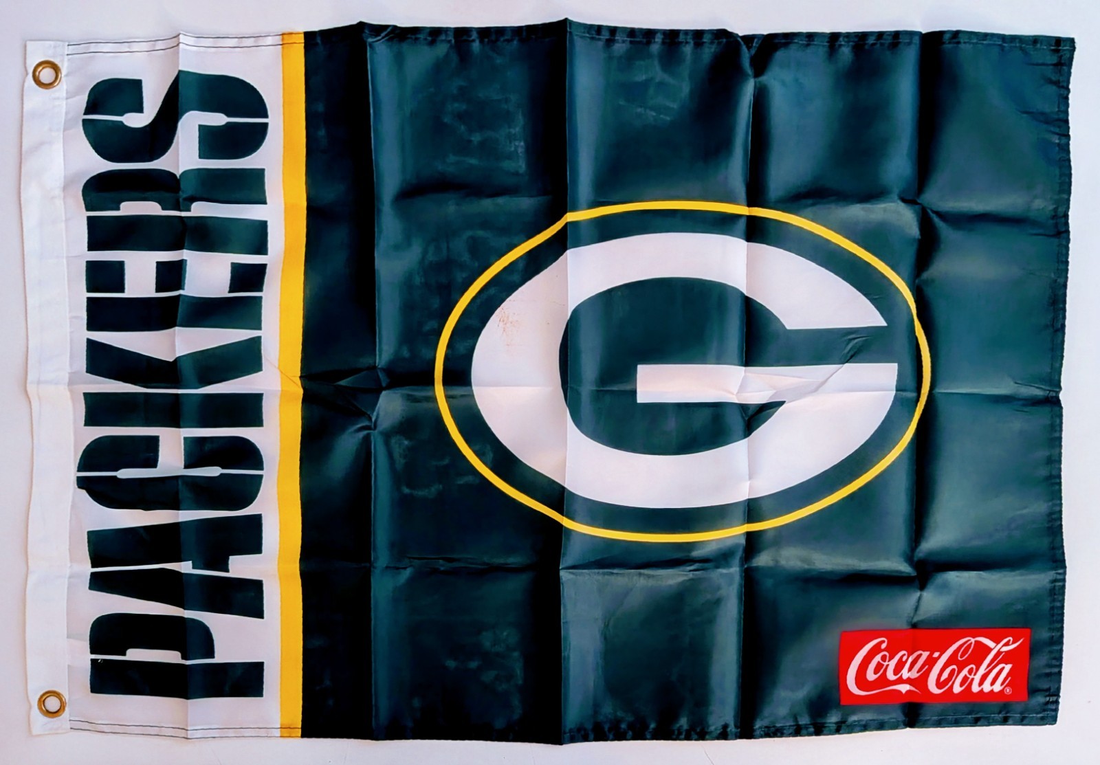 Green Bay Packers Banner Flag Lambeau Field 30x21 Coca Cola Football | eBay