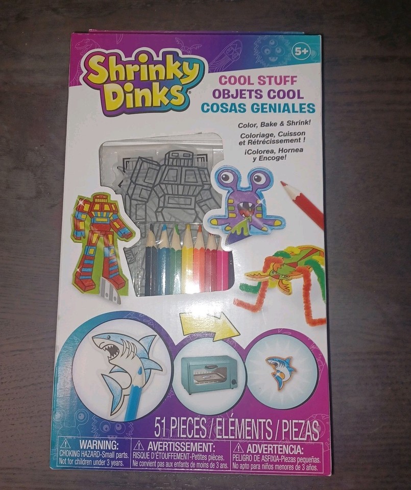 Shrinky Dinks Cool Stuff Activity Set Kids Arts and Crafts Activity 51 ...