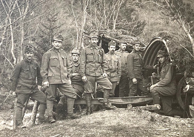 ORIGINAL! WW1 AUSTRIA-HUNGARY KUK MOUNTAIN GUN EMPLACEMENT PHOTO ...