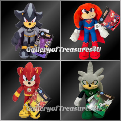 DC x Sonic the Hedgehog as Flash Shadow as Batman Silver Green Knuckles ...