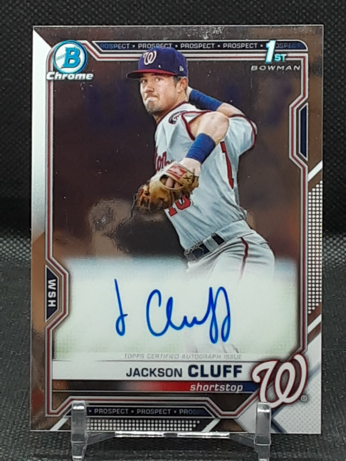 JACKSON CLUFF 2021 BOWMAN CHROME PROSPECTS AUTO ROOKIE NATIONALS K0 | eBay