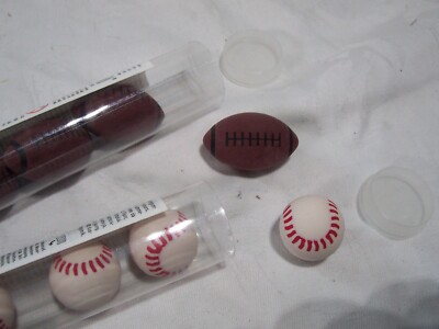 New American Football And Baseball Rubber Novelty Pencil Erasers. | eBay