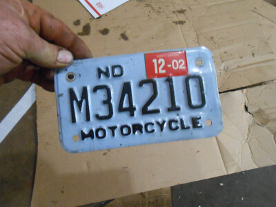 North Dakota ND N.D. motorcycle bike licence license plate | eBay