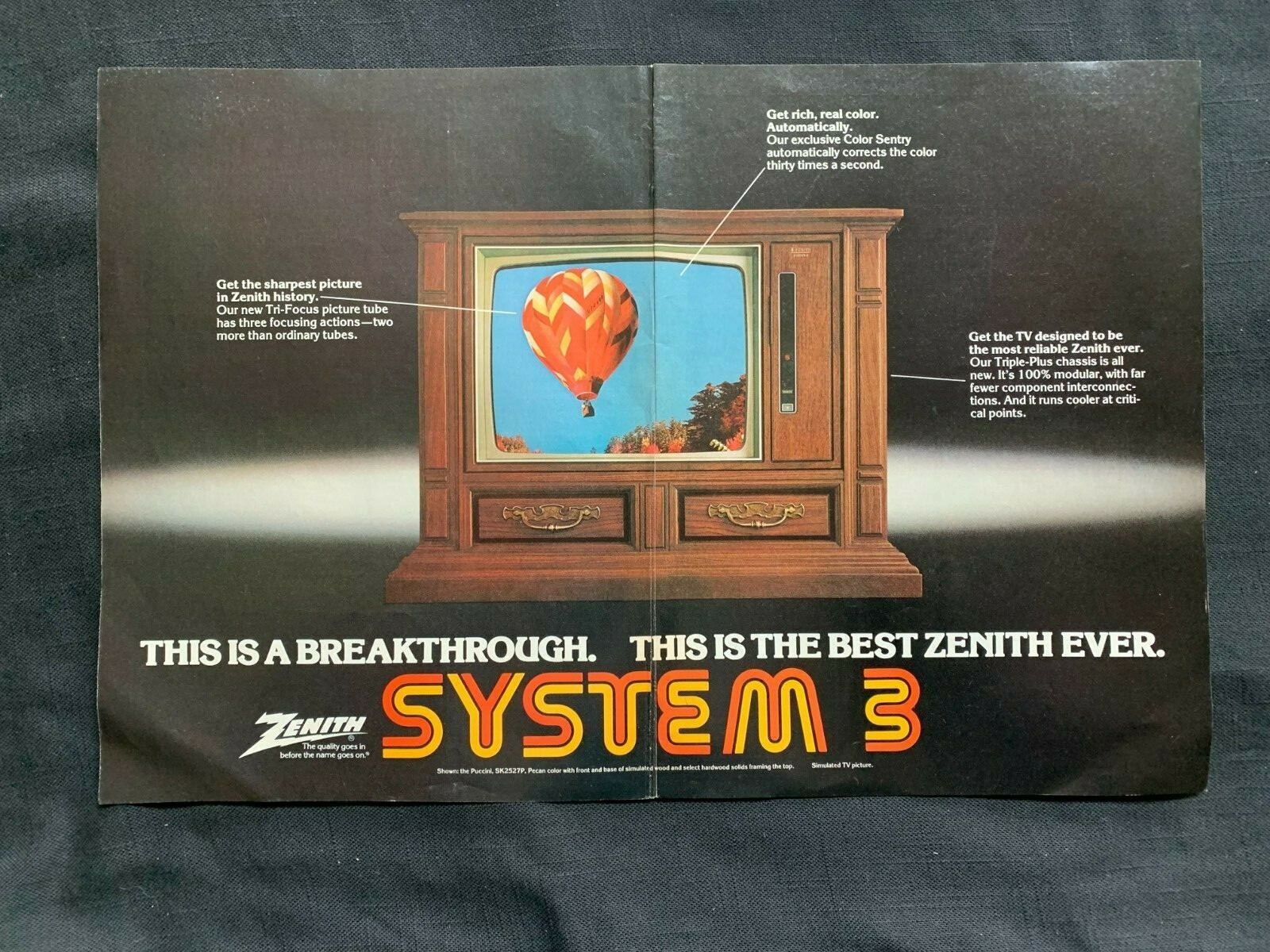 VINTAGE 1978 ZENITH TELEVISION PRINT AD! | eBay